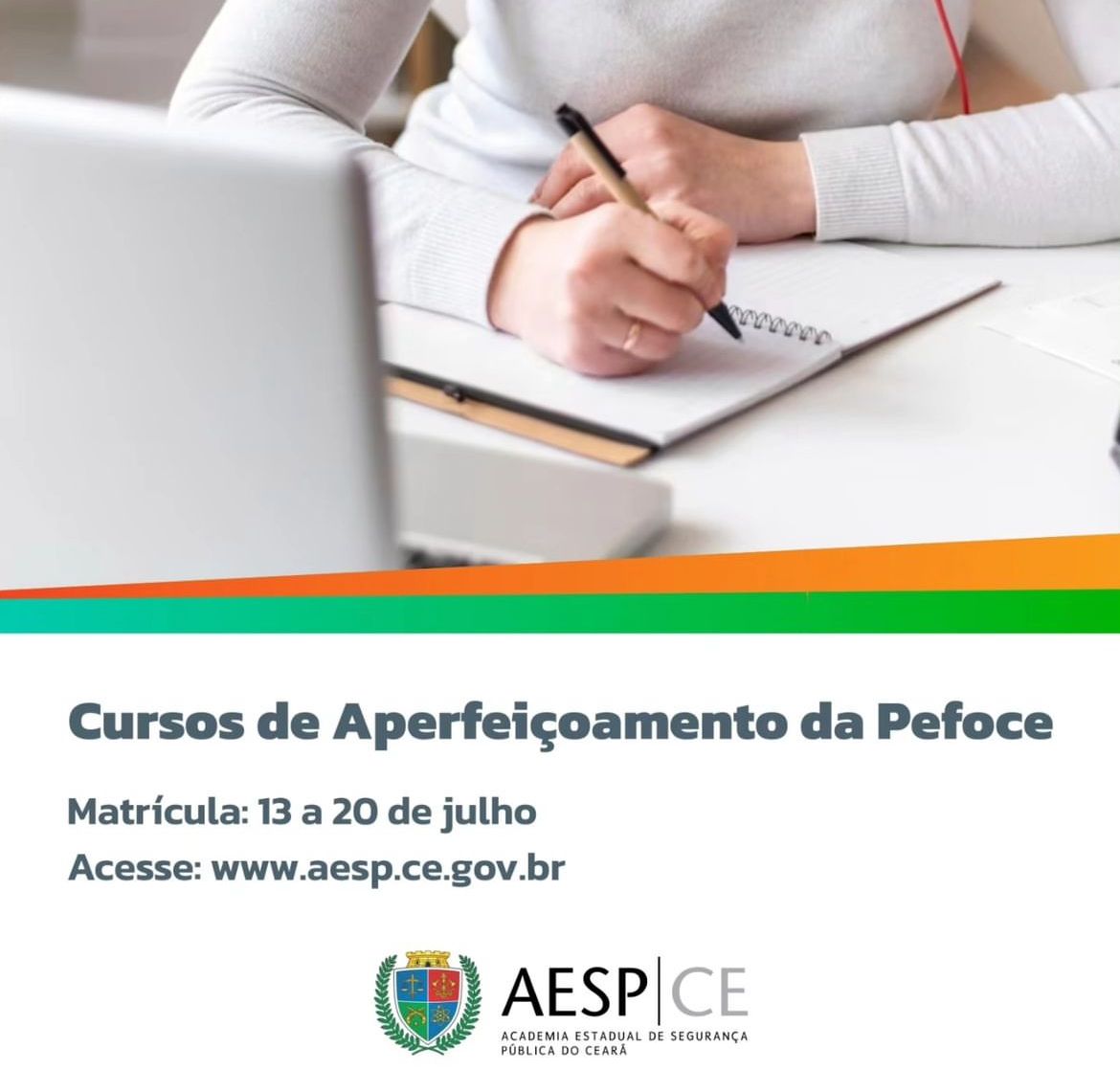 Aesp inicia matrículas dos Cursos de Aperfeiçoamento da Pefoce ...